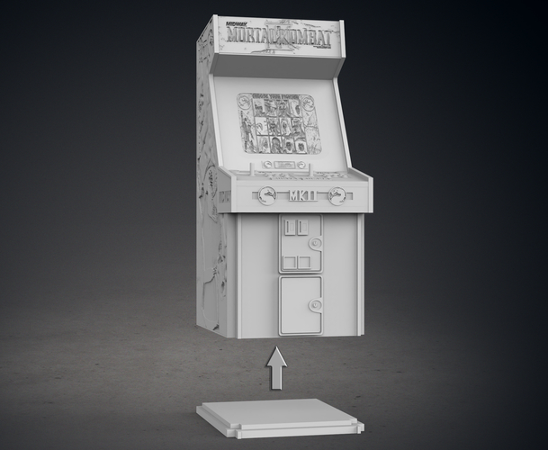 3D Printed MKII Arcade Cabinet by cesarcruz54 | Pinshape