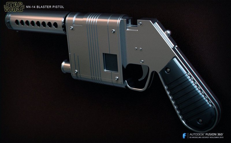 NN-14 blaster pistol - Pinshape