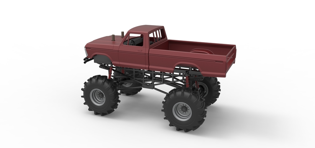 3D Printed Redneck Rave Mud truck Scale 1:25 by CosplayItemsRock | Pinshape
