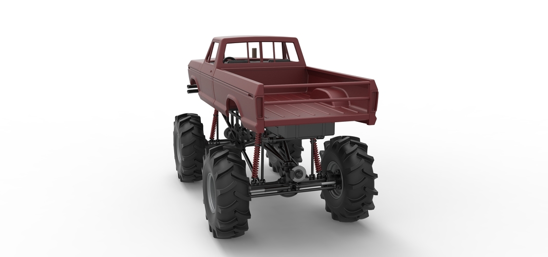 3D Printed Redneck Rave Mud truck Scale 1:25 by CosplayItemsRock | Pinshape
