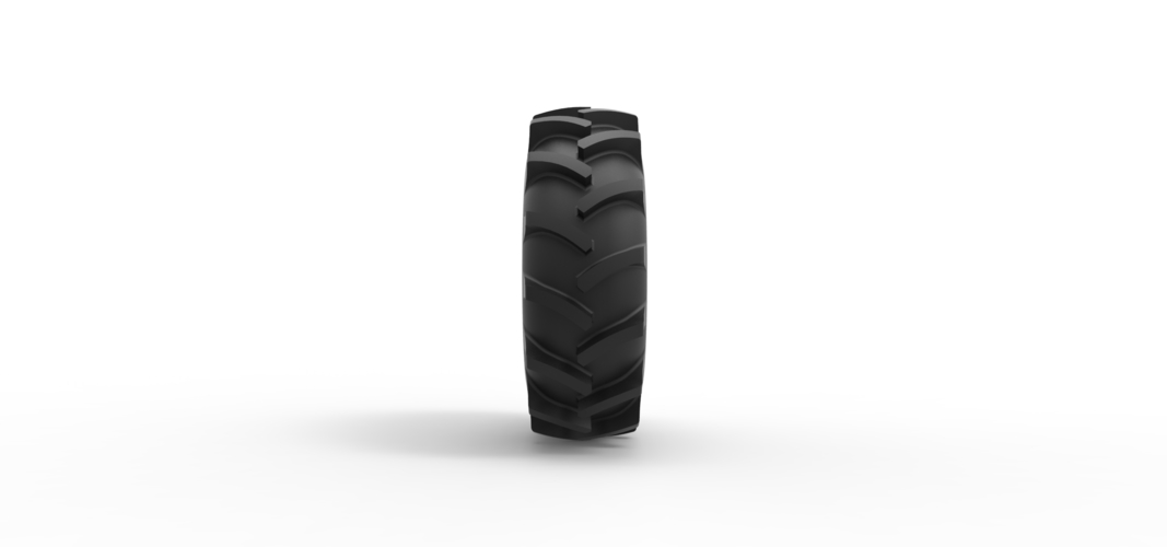 3D Printed Wheel of Redneck Rave Mud truck 1:25 by TechItemsRock | Pinshape