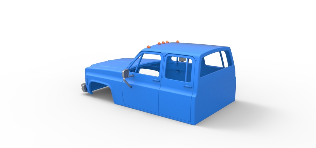 3D Printed Shell of Vintage Transporter truck 1:25 by CosplayItemsRock ...
