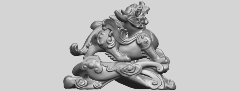 Chinese mythical creature - Pi Xiu - Pinshape