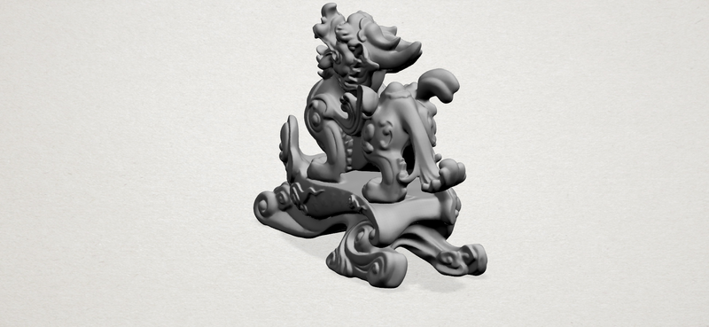 Chinese mythical creature - Pi Xiu - Pinshape