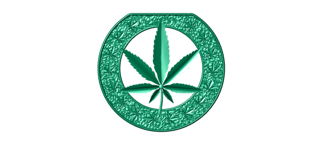 3D Printed Cannabis Leaf Symbol Marijuana by Naveen kumar Soni | Pinshape