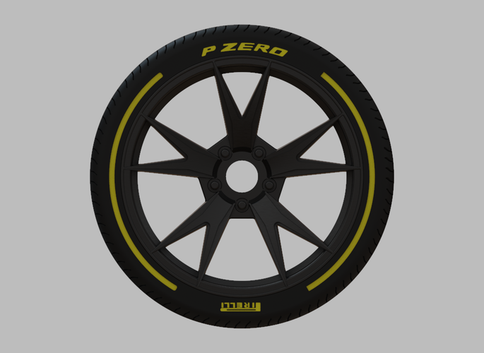 3D Printed Miniature Enkei Phoenix Rim & Tire - 3D Print - No Textures ...