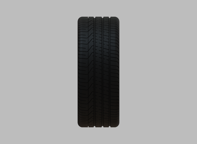 3D Printed Miniature Enkei SS05 Rim & Tire - 3D Print - No Textures by ...