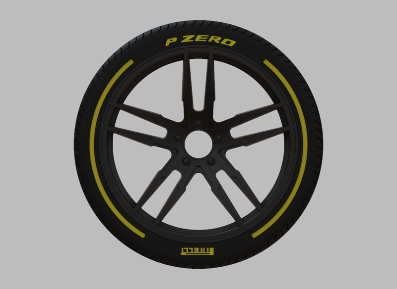 Miniature Enkei SS05 Rim & Tire - 3D Print - No Textures - Pinshape
