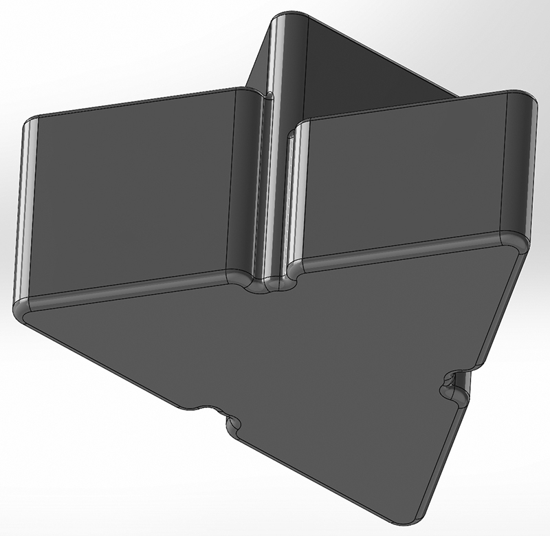 Desk organizer made of triangular prisms - Pinshape