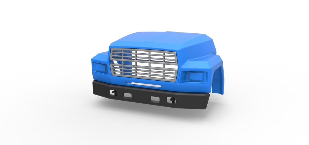 3D Printed Nose for Vintage School bus Scale 1:25 by CosplayItemsRock ...