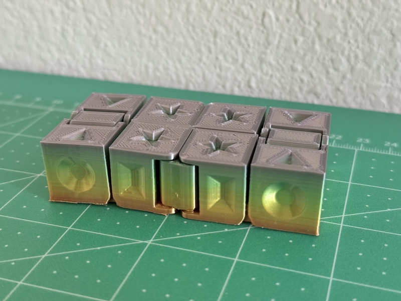 Fidget Cube / Infinity Cube, Print in Place - Pinshape