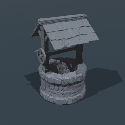 3D Printed Well miniature by mythtale.studios | Pinshape