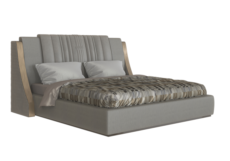 Zenith leather double bed - Pinshape
