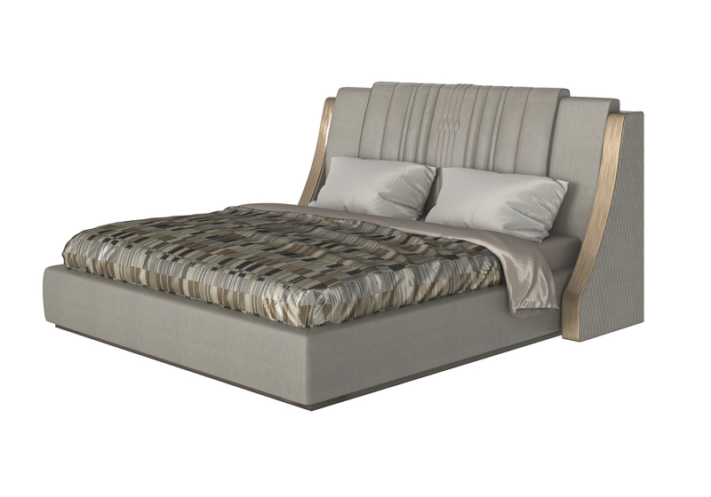 Zenith leather double bed - Pinshape