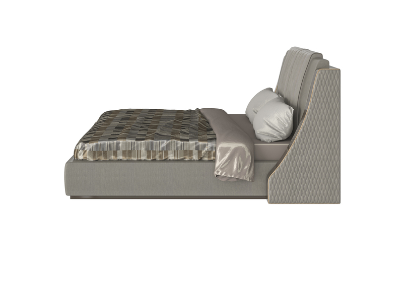 Zenith leather double bed - Pinshape