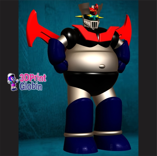 3d Printed Mazinger Z Chubby By 3dprintglobin Pinshape