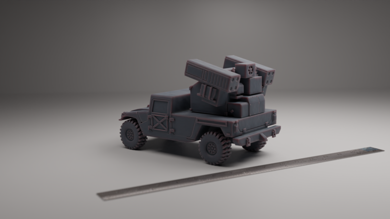 HUMVEE WITH AVENGER AA - Pinshape