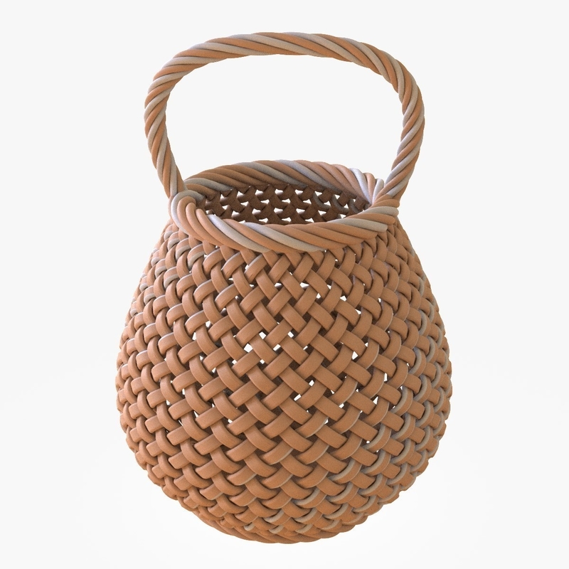 Basket with Handle - Pinshape