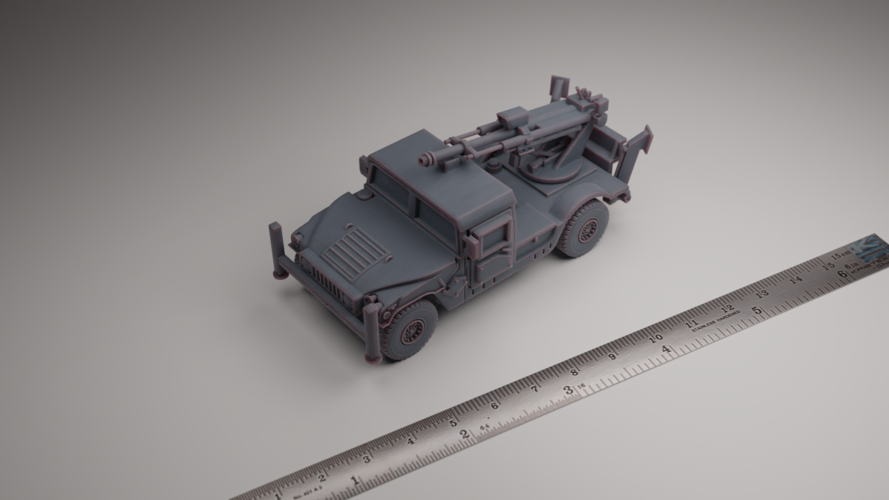 3D Printed HUMVEE WITH HAWKEYE HOTWITZER by guaro3D | Pinshape