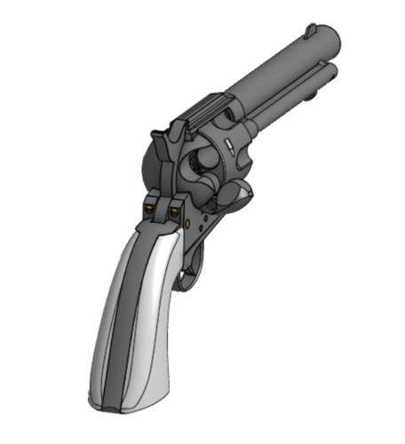 3D Printed Colt 45 M1873 Peacekeeper (maker) Revolver by deng2028425872 ...