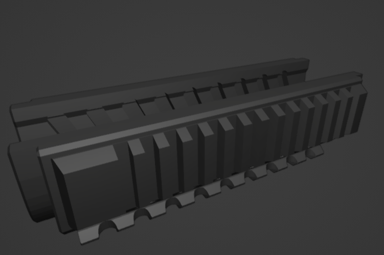 3D Printed ak handguard by alzintanwar | Pinshape