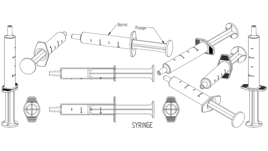 3D Printed Syringe by Furqan03 | Pinshape
