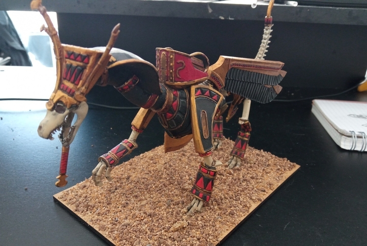 3D Printed Akhekhu Guardian/Construct Dragon mount by Laurent Zarza ...