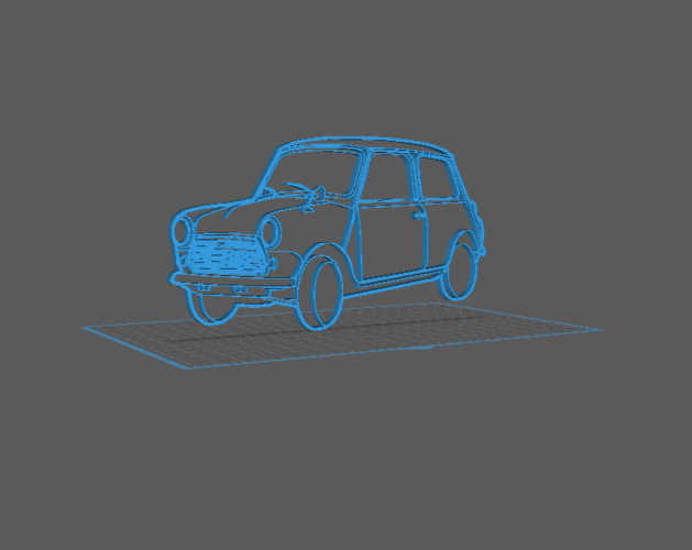 3D Printed Mini Cooper Vintage by 3Decoplate | Pinshape