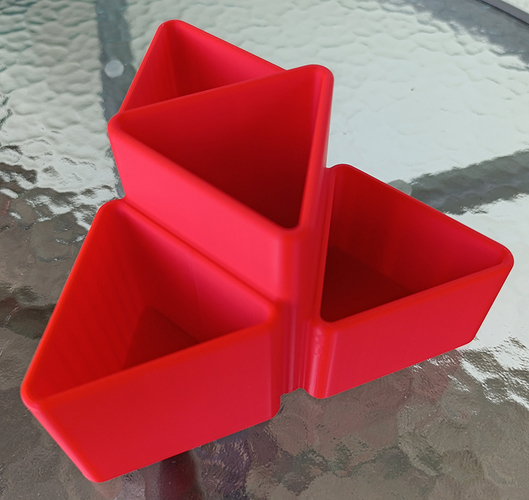 3D Printed Desk organizer made of triangular prisms by dcvetkovic ...