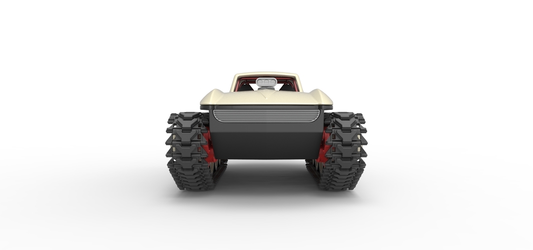 3D Printed Vintage Monster tank Version 7 Scale 1:25 by ...