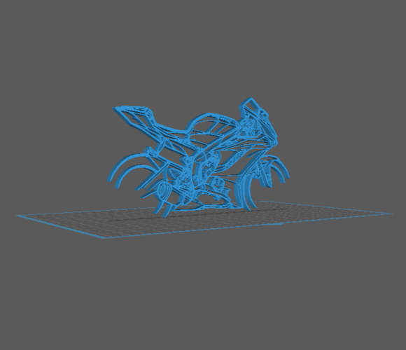 3D Printed Yamaha - R6 by 3Decoplate | Pinshape