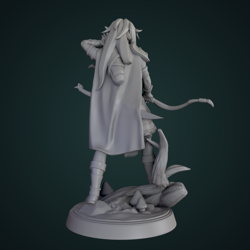 3D Printed Elf Sylfiel by RPGfigures | Pinshape