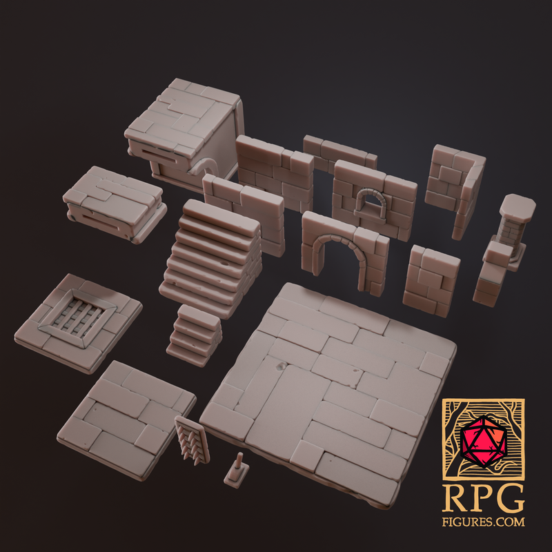 Printable Terrains - Dungeon Pack 2 - Pinshape