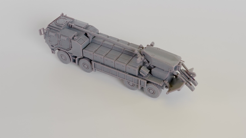 NEXTER CAESAR 8X8 155MM SELF-PROPELLED HOWITZER - Pinshape