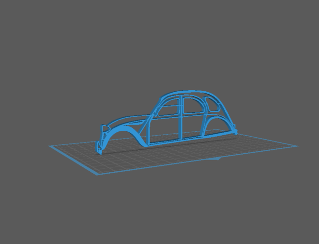 3D Printed Citroen - 2CV by 3Decoplate | Pinshape