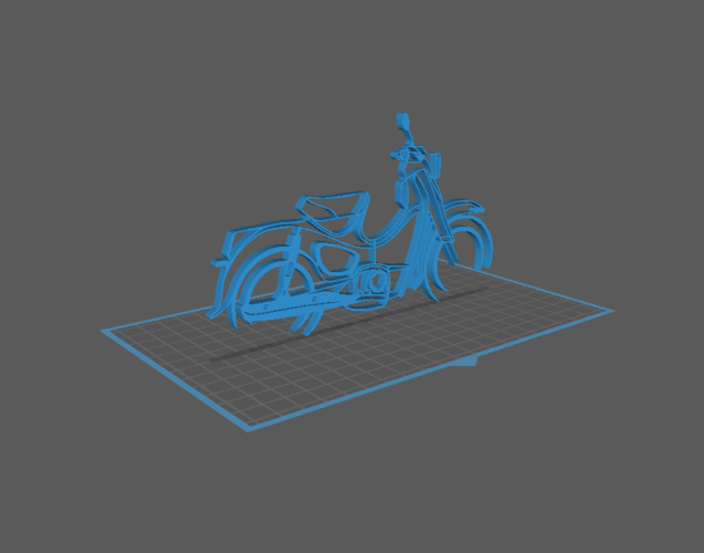 3D Printed Honda - CUB 125 by 3Decoplate | Pinshape
