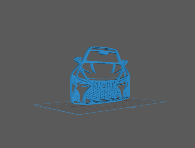 3D Printed Lexus - LS 500 by 3Decoplate | Pinshape