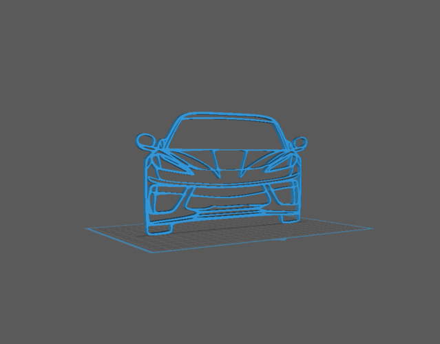 3D Printed Chevrolet Corvette - C8 by 3Decoplate | Pinshape