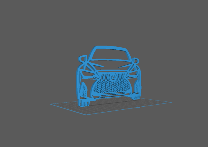 3D Printed Lexus - LS 500 by 3Decoplate | Pinshape