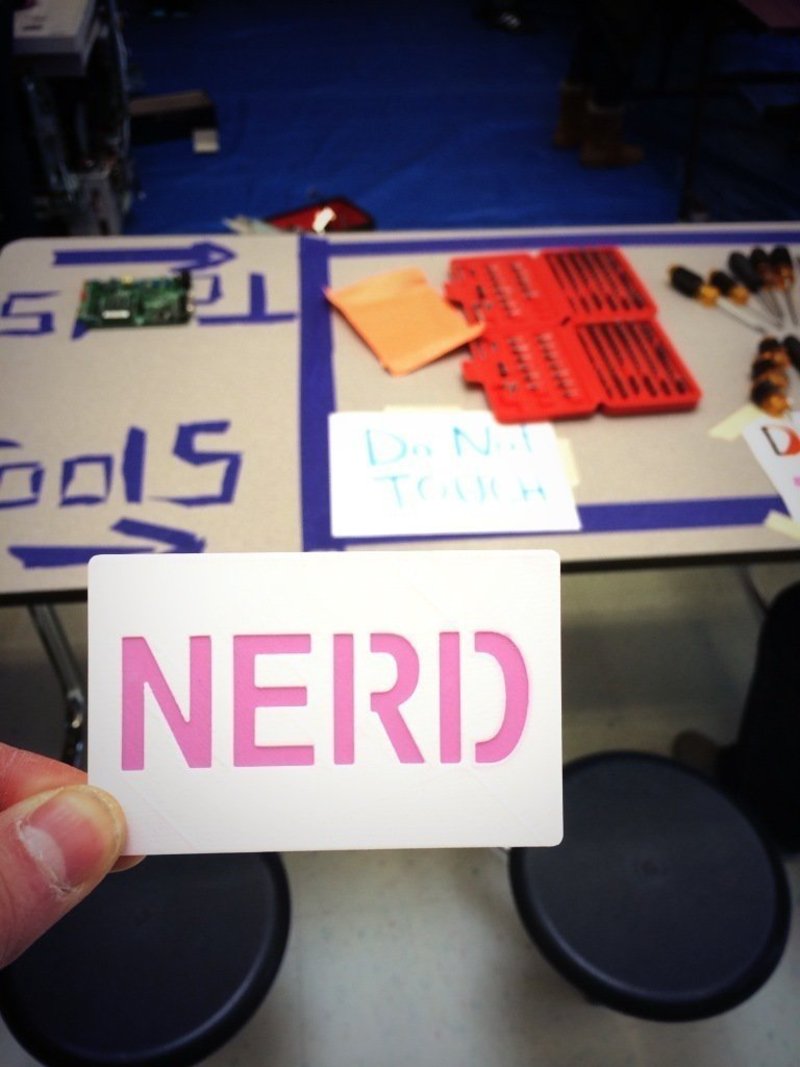 Nerd Card - Pinshape