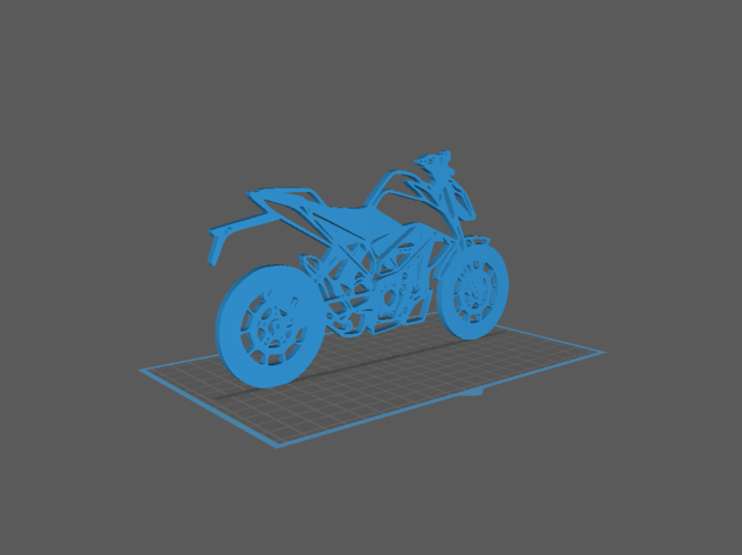 3D Printed KTM - Duke 125 by 3Decoplate | Pinshape