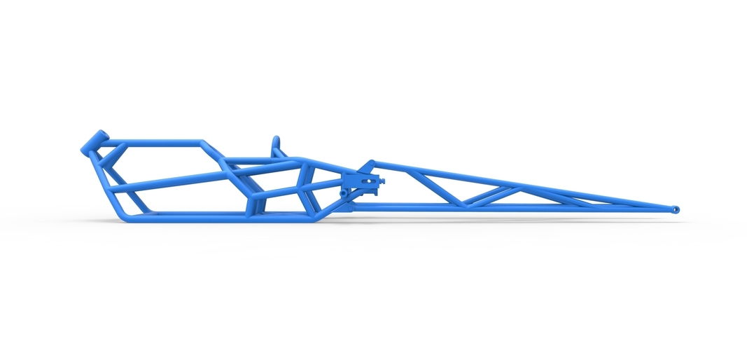 3D Printed Frame of Top fuel dragster motorcycle Scale 1:25 by ...