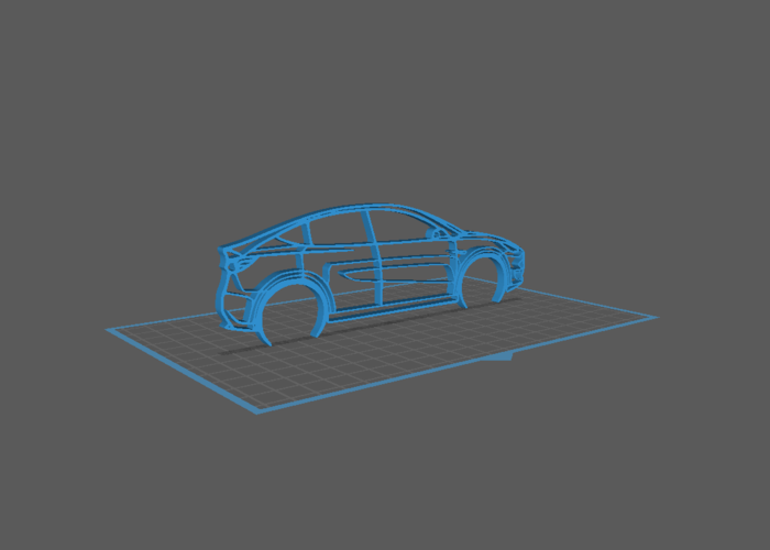 3D Printed Tesla - Model Y by 3Decoplate | Pinshape