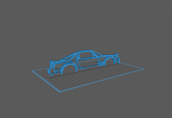 3D Printed Mazda - RX-7 by 3Decoplate | Pinshape