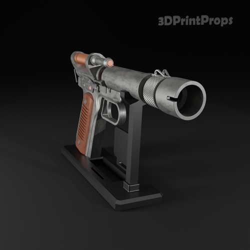 3D Printed Star Wars Outlaws Kay Vess VM-19 heavy blaster pistol by ...