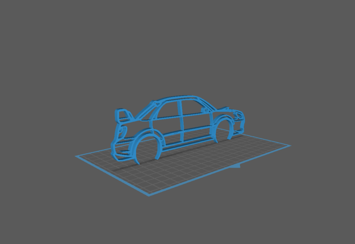 3D Printed Subaru - Impreza WRX by 3Decoplate | Pinshape