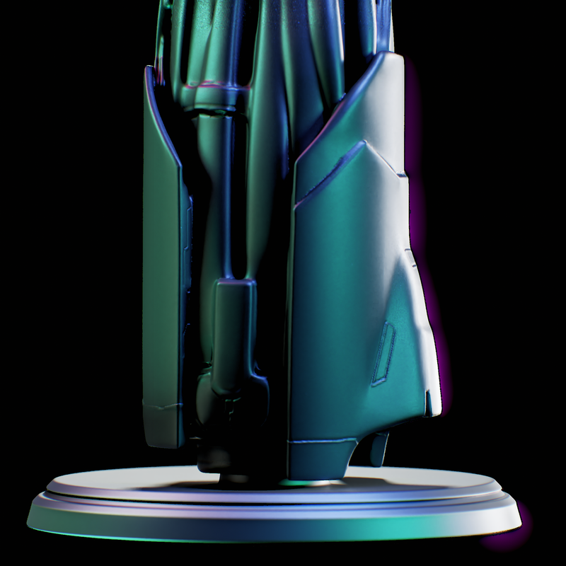 Silverhand Cyberpunk Controller stand holder joystick - Pinshape