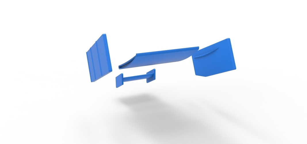3D Printed Wings of Sprint car Scale 1:25 by TechItemsRock | Pinshape