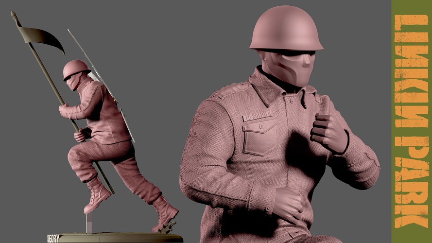 3D Printed LINKIN PARK HIBRID THEORY SOLDIER FOR 3D PRINTING by ...