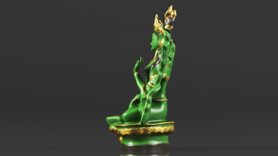 3D Printed Buddhism Statue Green Tara Buddha Statue Feng Shui by Nguyen ...
